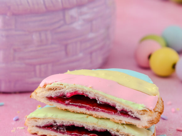 Blueberry Easter Egg Hand Pies - Lucky Leaf