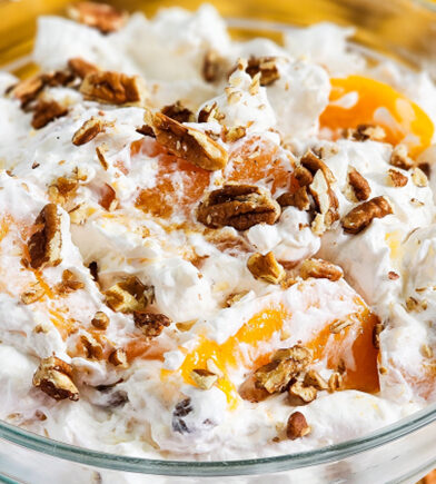 Southern Peach Fluff Salad - Lucky Leaf